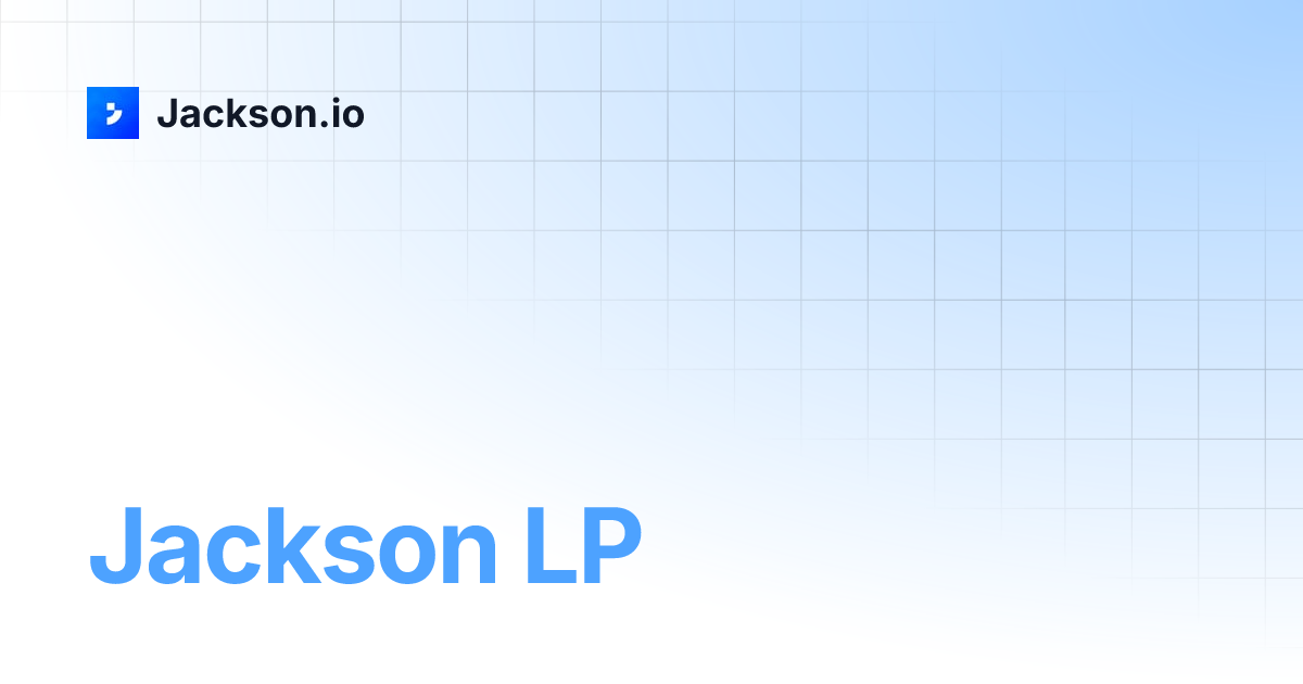 Jackson LP | Jackson.io